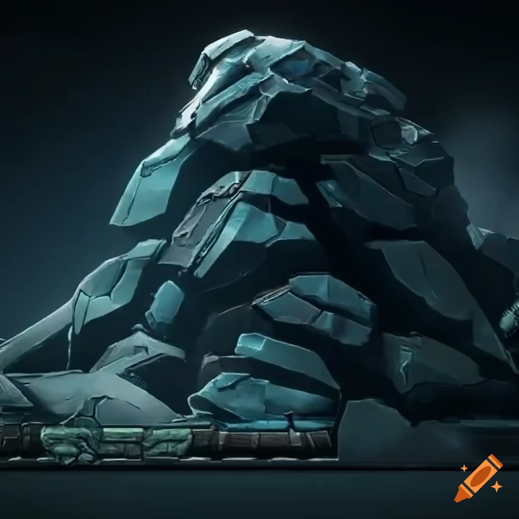 Realistic high-resolution rock platform tiles for metroid dread