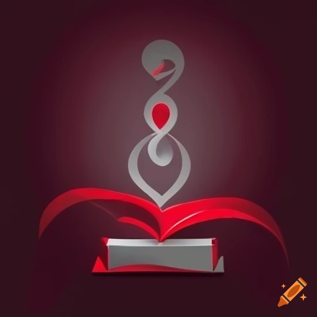 Logo of a magic university with a wand and a book on Craiyon