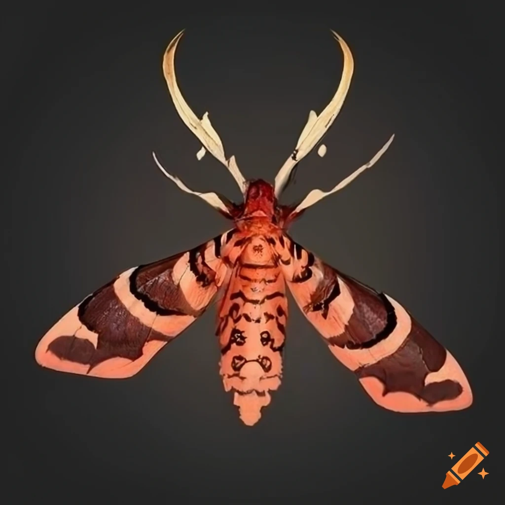 Moth knight standing upright on Craiyon