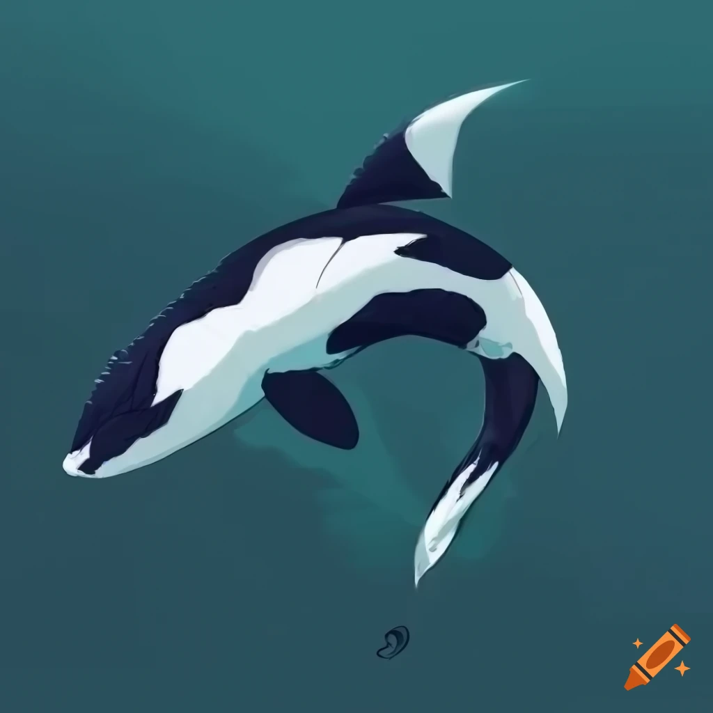 Digital concept art of a dragon orca koi hybrid on Craiyon