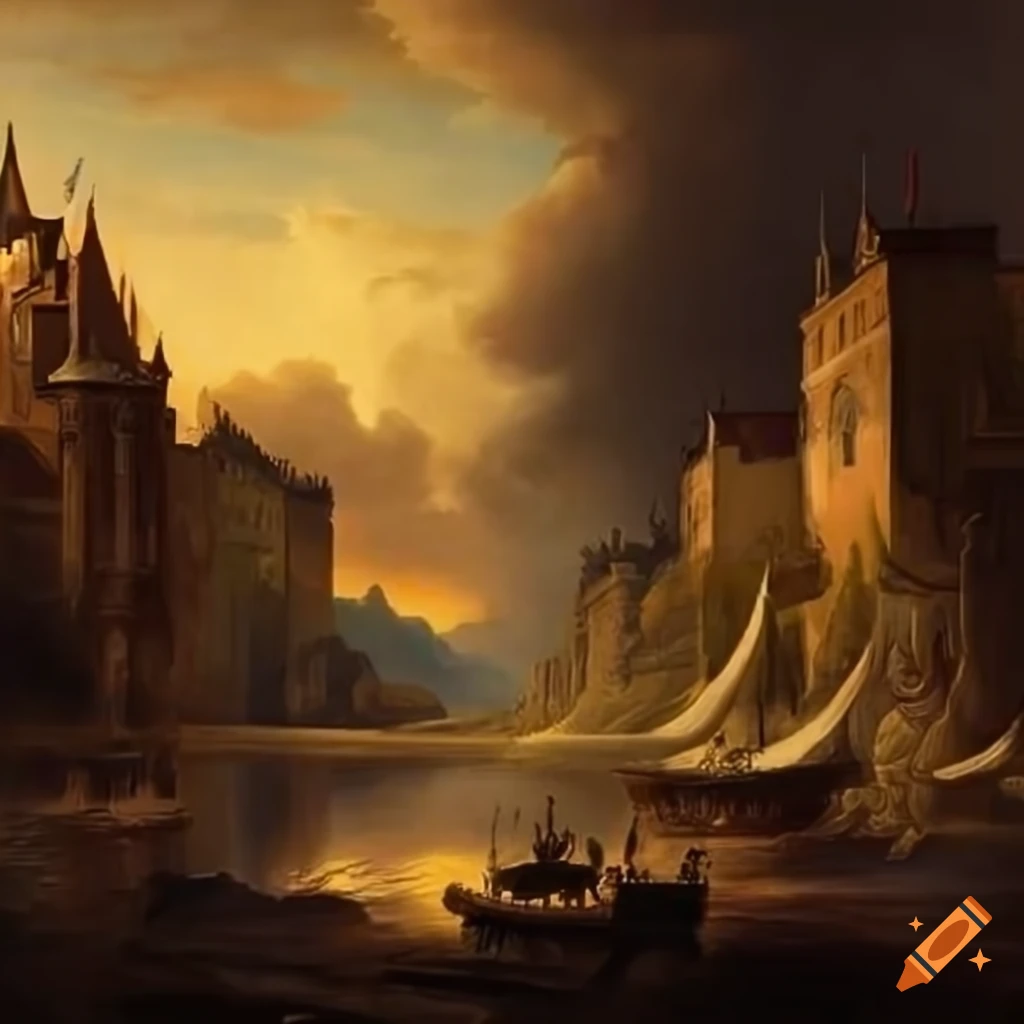 The baron's castle from voltaire's candide on Craiyon