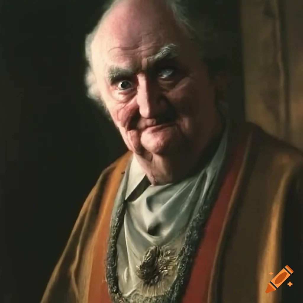 Jim broadbent as morgenes from memory sorrow and thorn on Craiyon