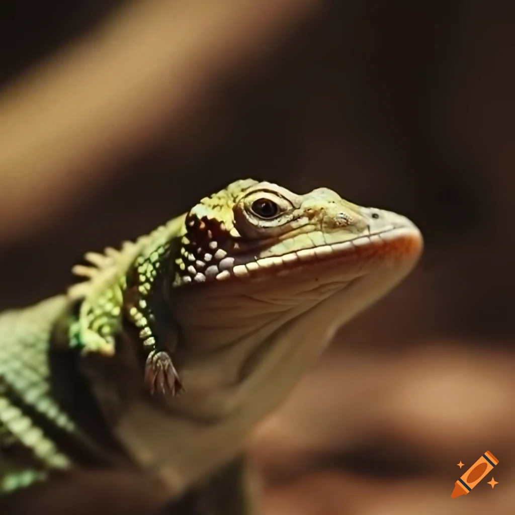 Feathered winged lizard in full body view on Craiyon