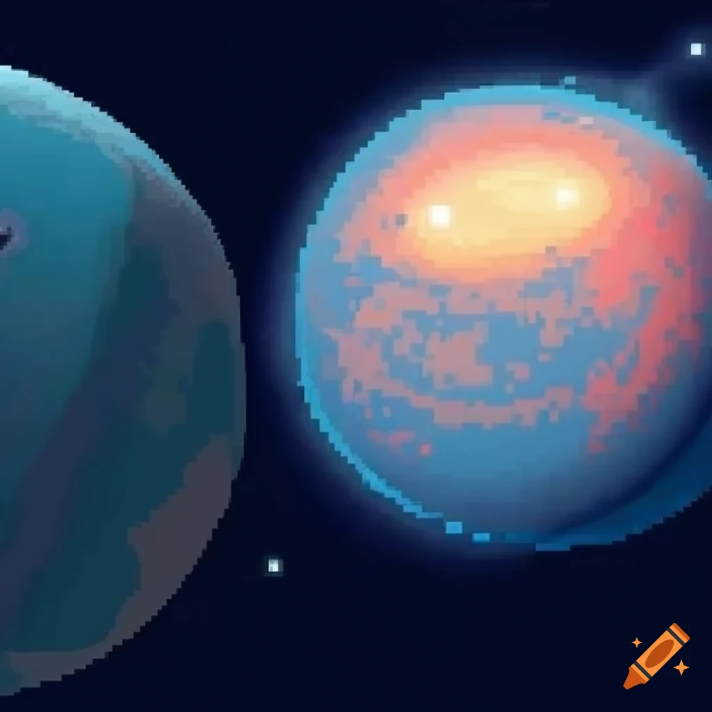 Hd pixel art of vast space on Craiyon