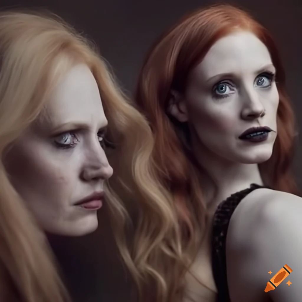 Molly quinn and deborah ann woll as sisters in a magical scene on Craiyon