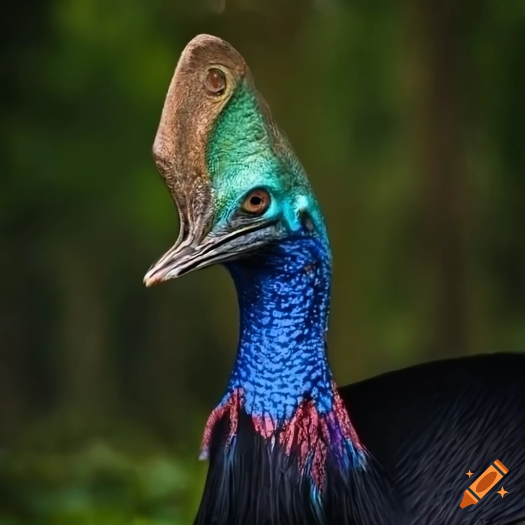 Cassowary bird on Craiyon
