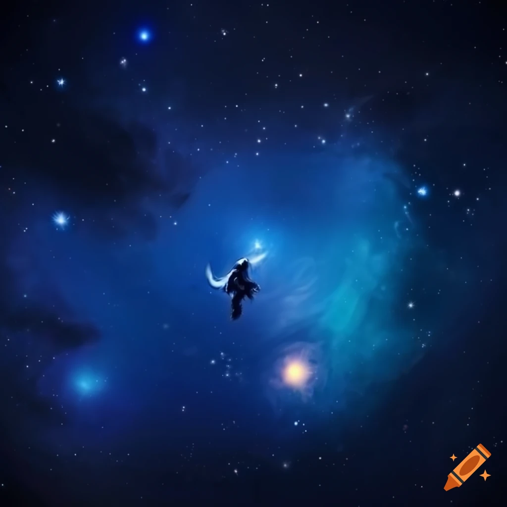 Anime in space on Craiyon