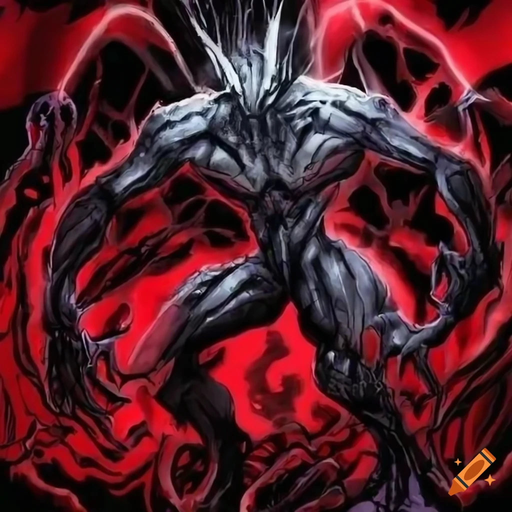 Illustration of a powerful and mysterious devil character in action on ...