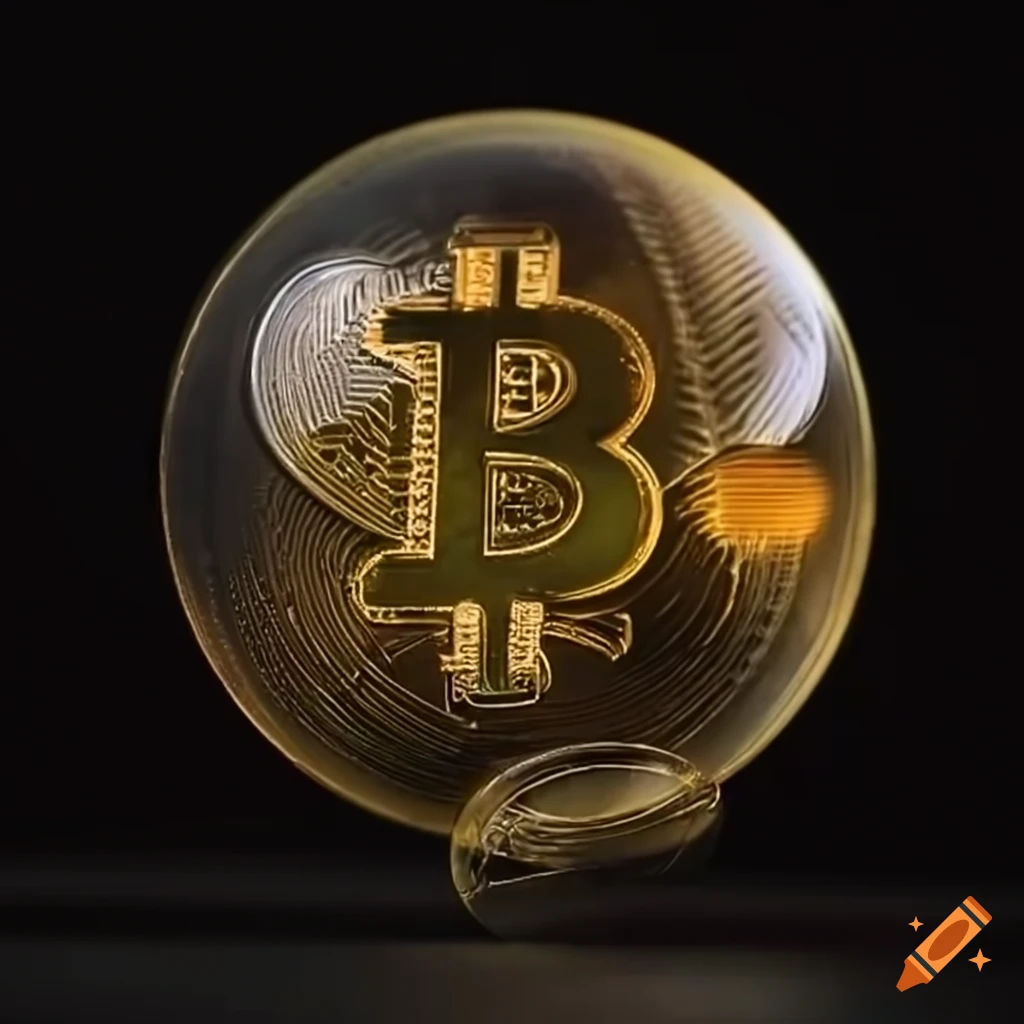 Bitcoin bubble illustration on Craiyon