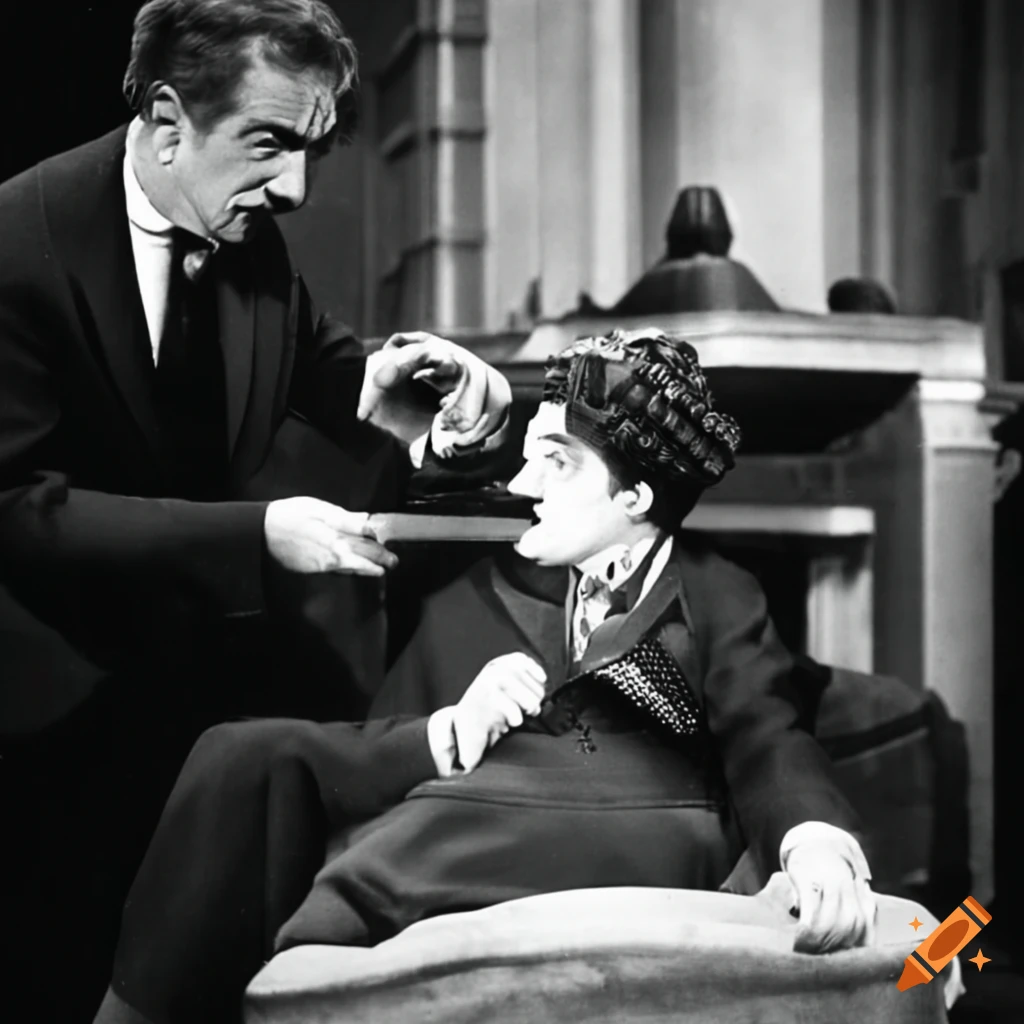 Patrick troughton and charlie chaplin in doctor who