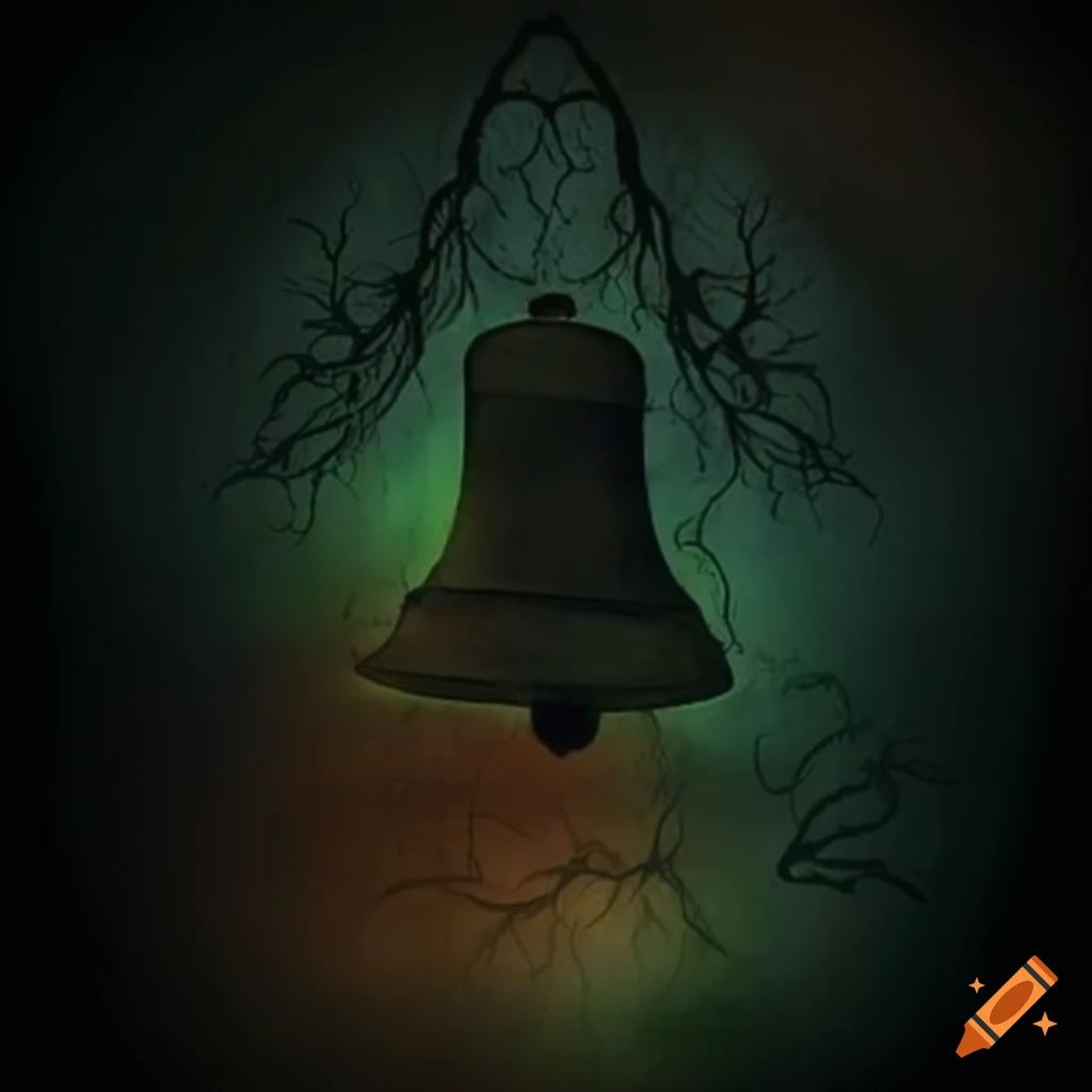 Image of dark and mysterious haunted bells on Craiyon