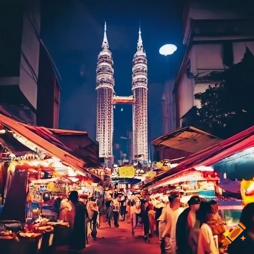 Night market in malaysia