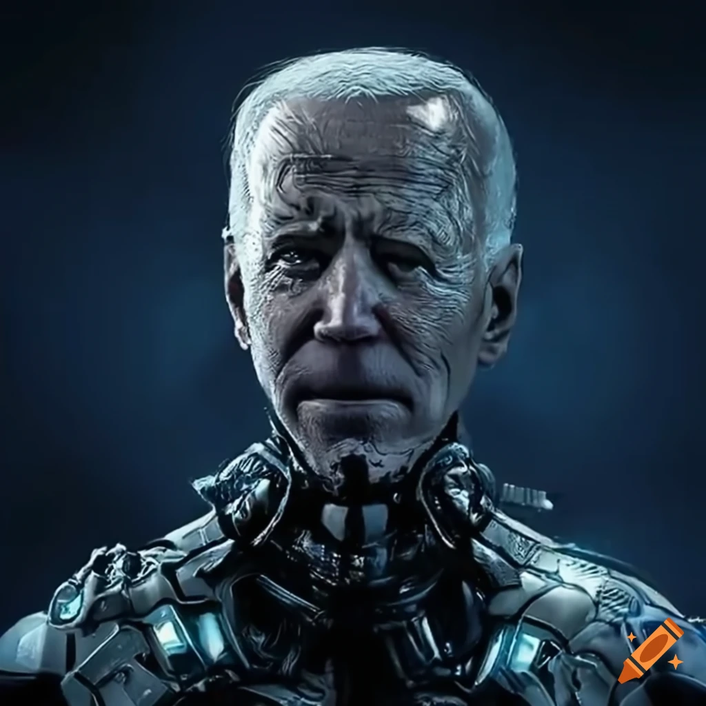 Cyborg version of joe biden on Craiyon