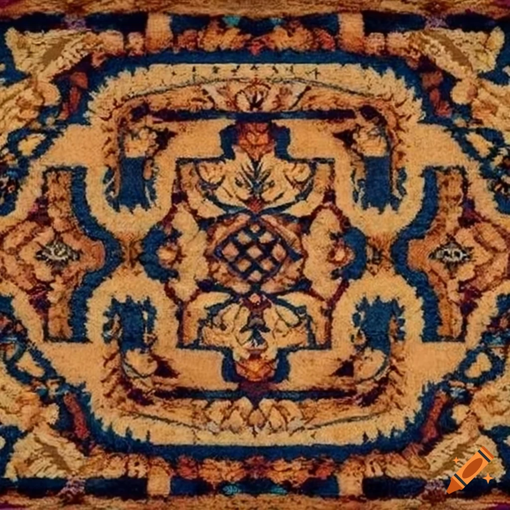 Pixel art velvet carpet on Craiyon