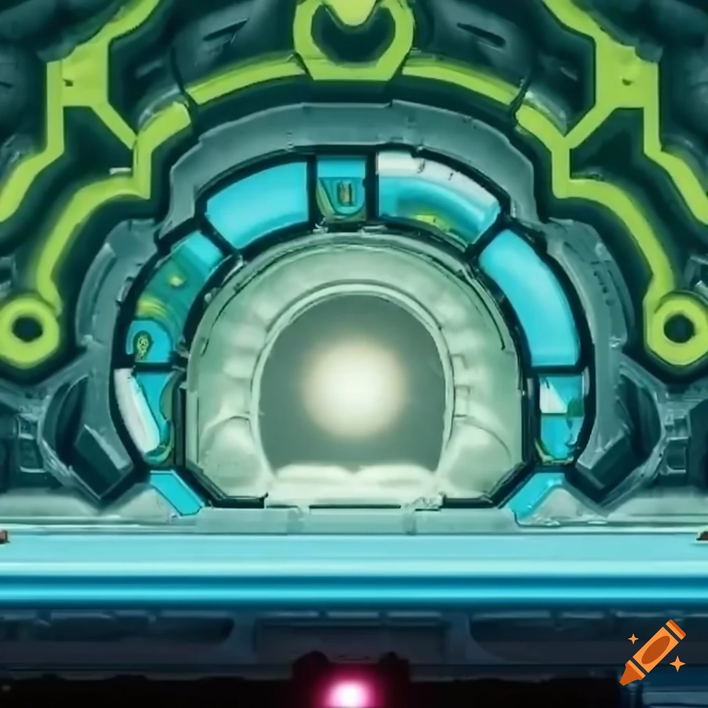 Realistic 2d pipe tiles from metroid dread on Craiyon