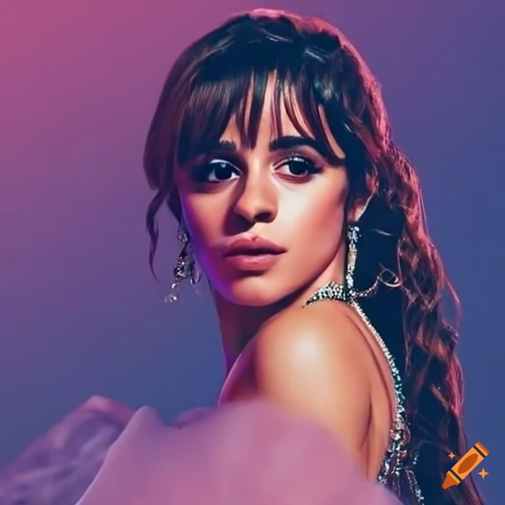 Portrait of camila cabello on Craiyon
