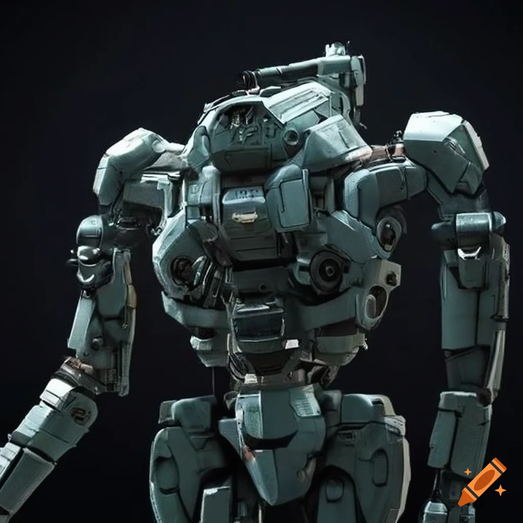 Photograph of a detailed accommodating mecha with a cockpit on Craiyon
