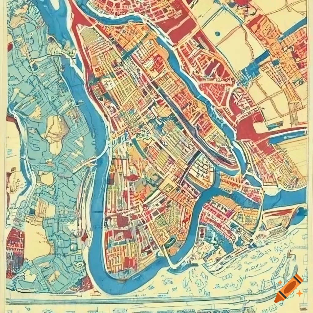 Unique illustration of combined maps of boston, new york, and los ...