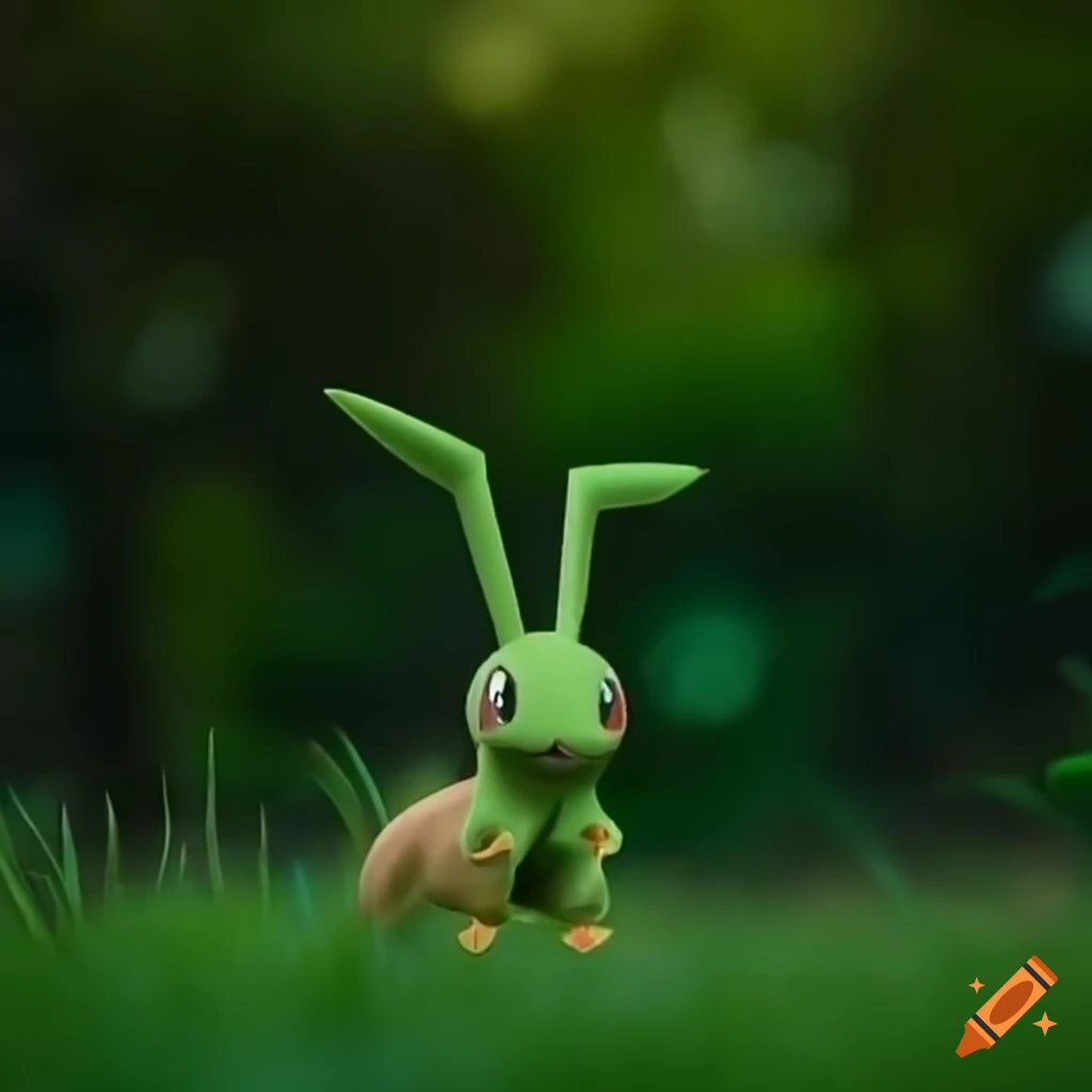 Image of a new grass type pokemon