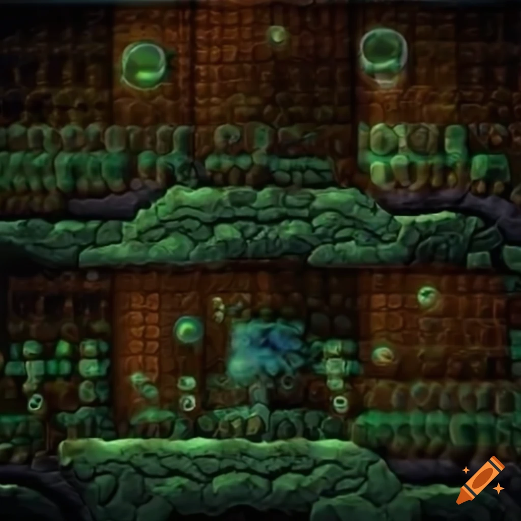 Realistic organic glassy bubble tiles from metroid game
