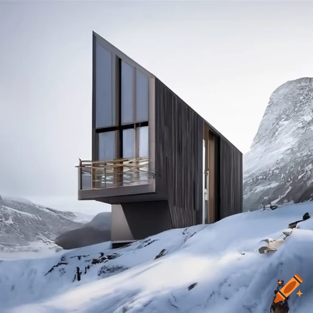 Norwegian tower cabin with minimalist design