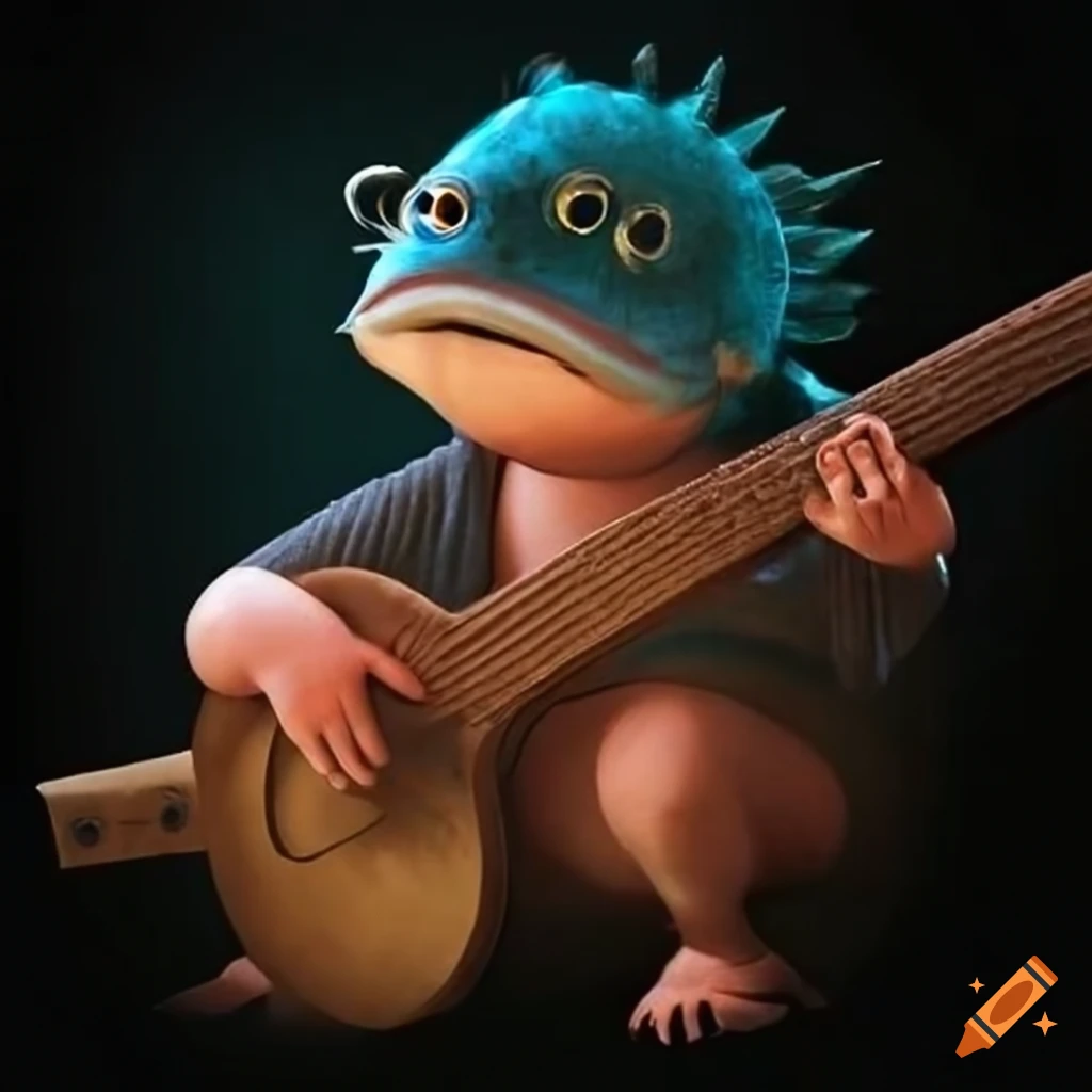 Illustration of bichael bassmouth fishboy