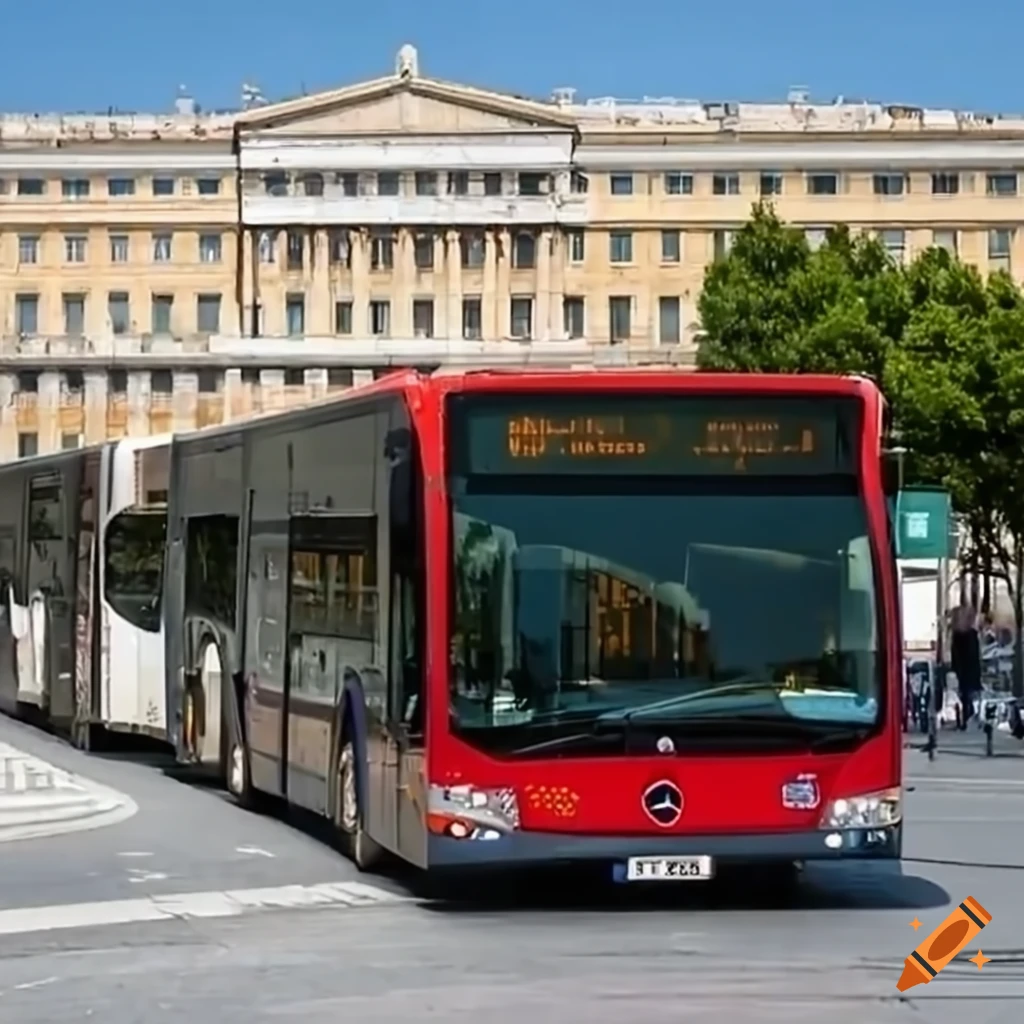 Mercedes benz citaro buses in athens on Craiyon
