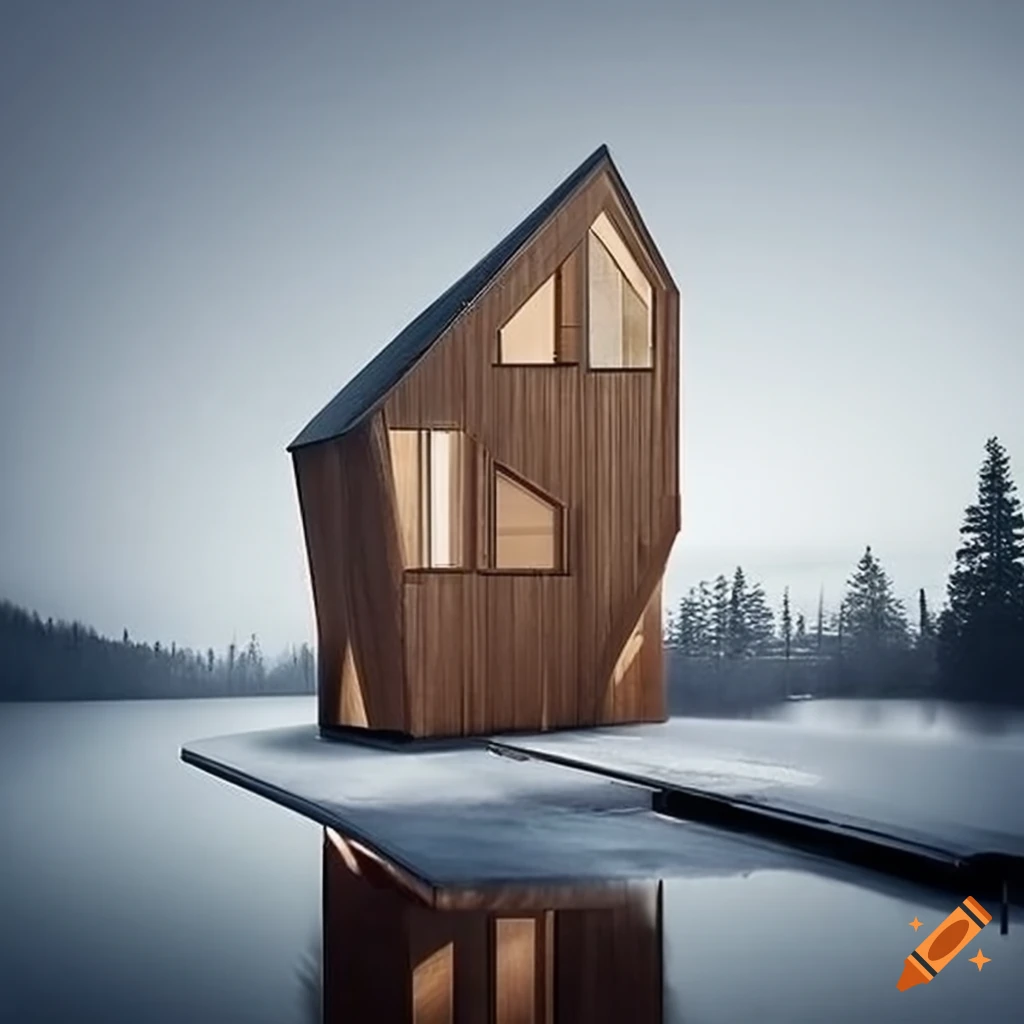 Sophisticated nordic tower cabin architecture