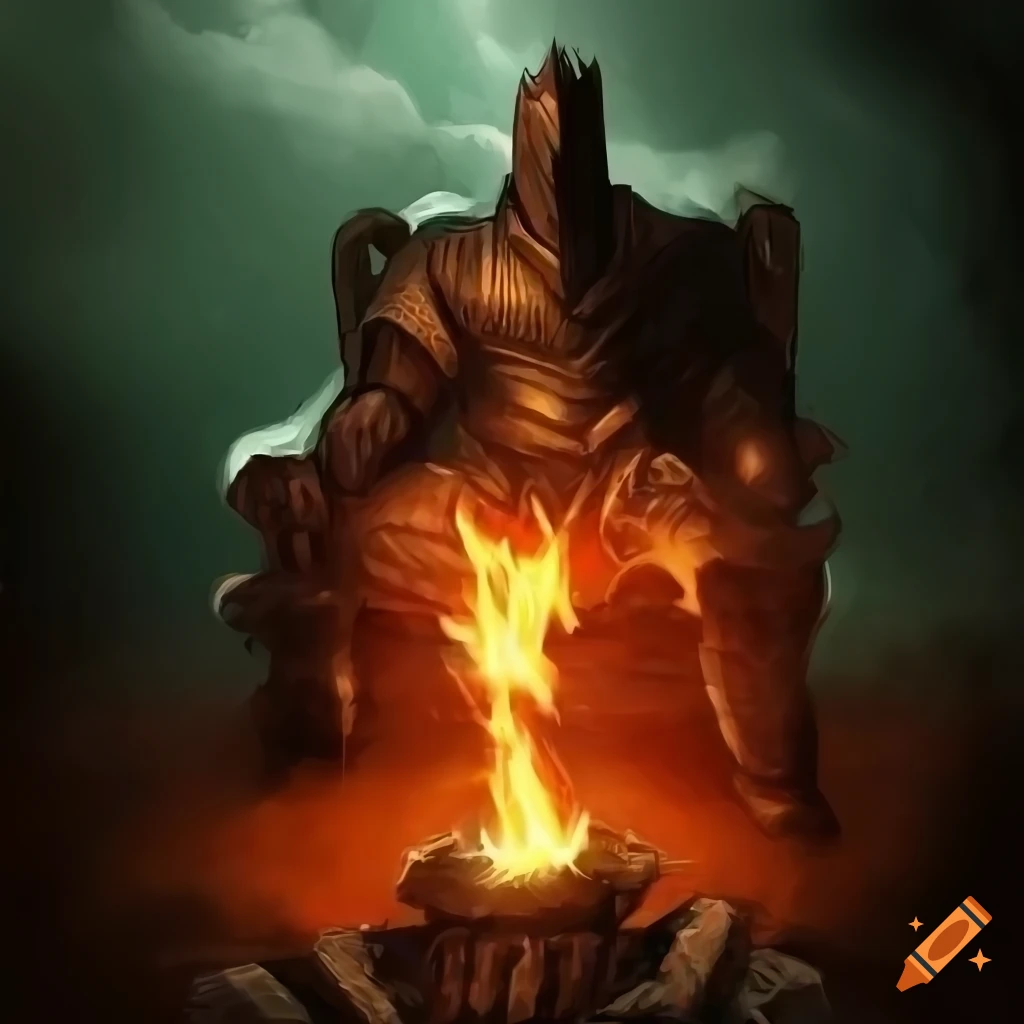 Dark Souls Bonfire Art