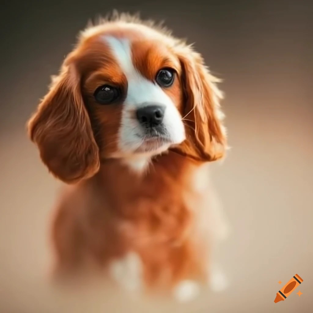 Cute puppy cavalier