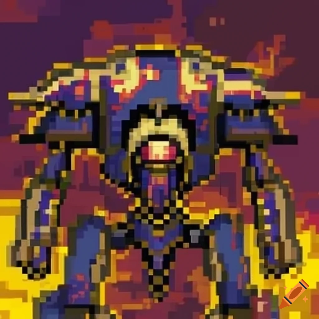 Helldivers 2 pixel art on Craiyon