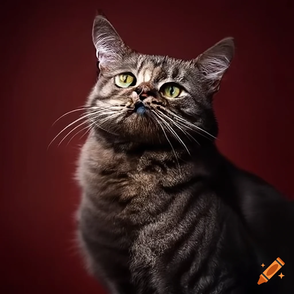 Fancy cat posing like a fashion model on Craiyon