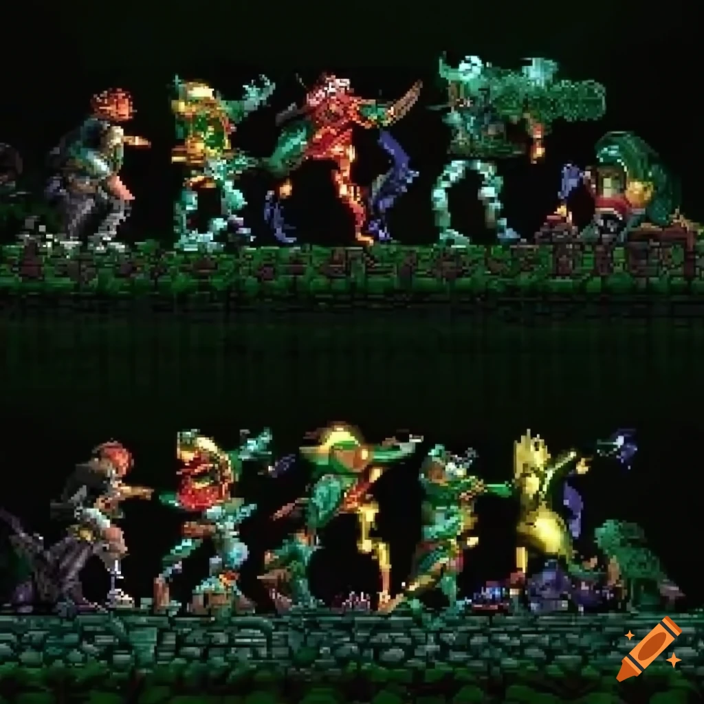 Realistic high-res rendering of metroid 2d sprites on Craiyon