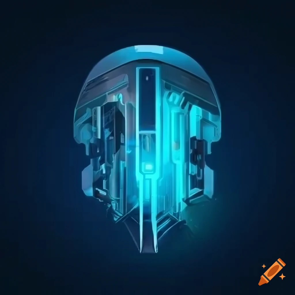 Futuristic logo for a tech reviewer