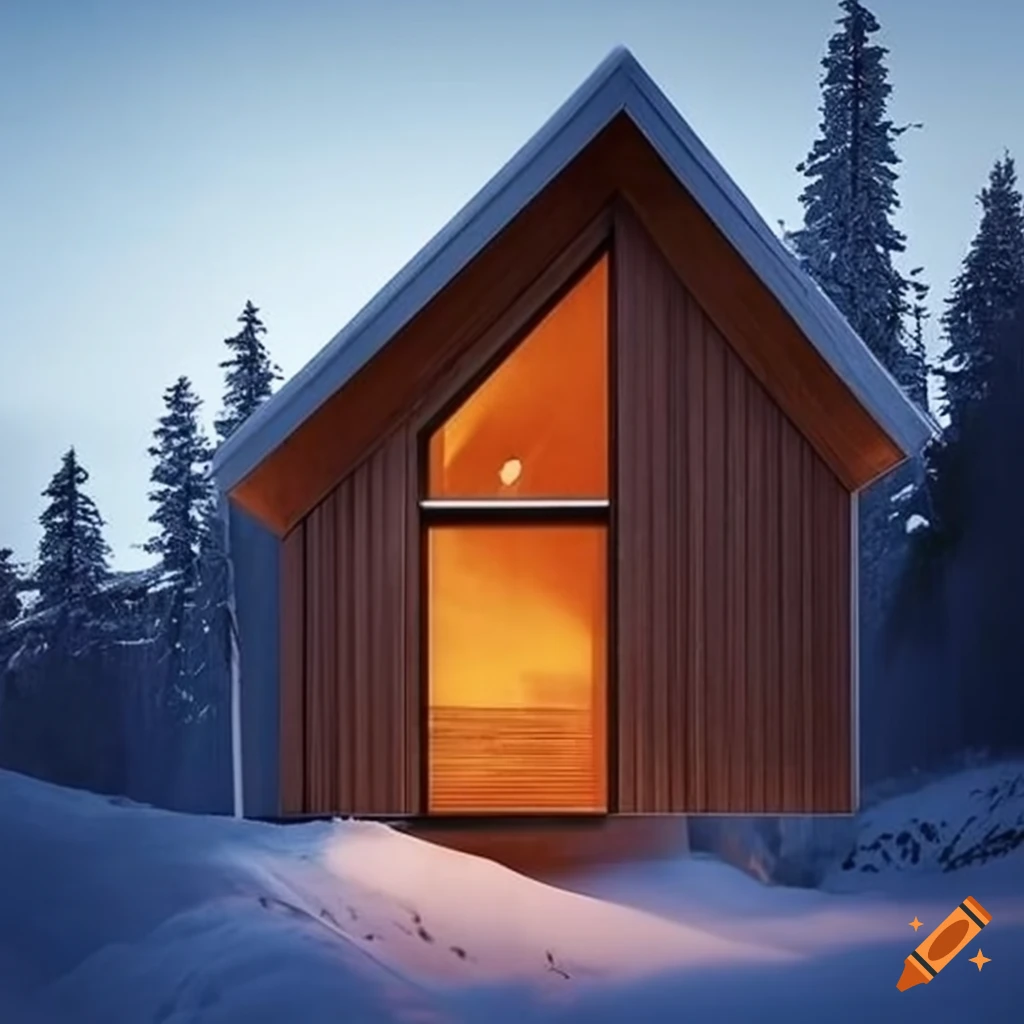 Norwegian nordic cabin with minimalist design