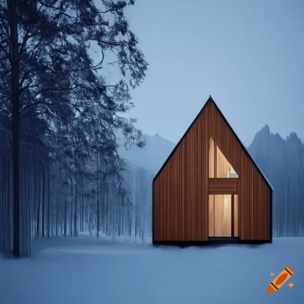 Norwegian nordic minimalism tower cabin architecture