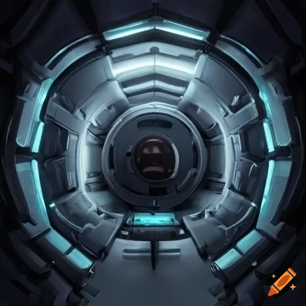 Sci-fi circular escape pod