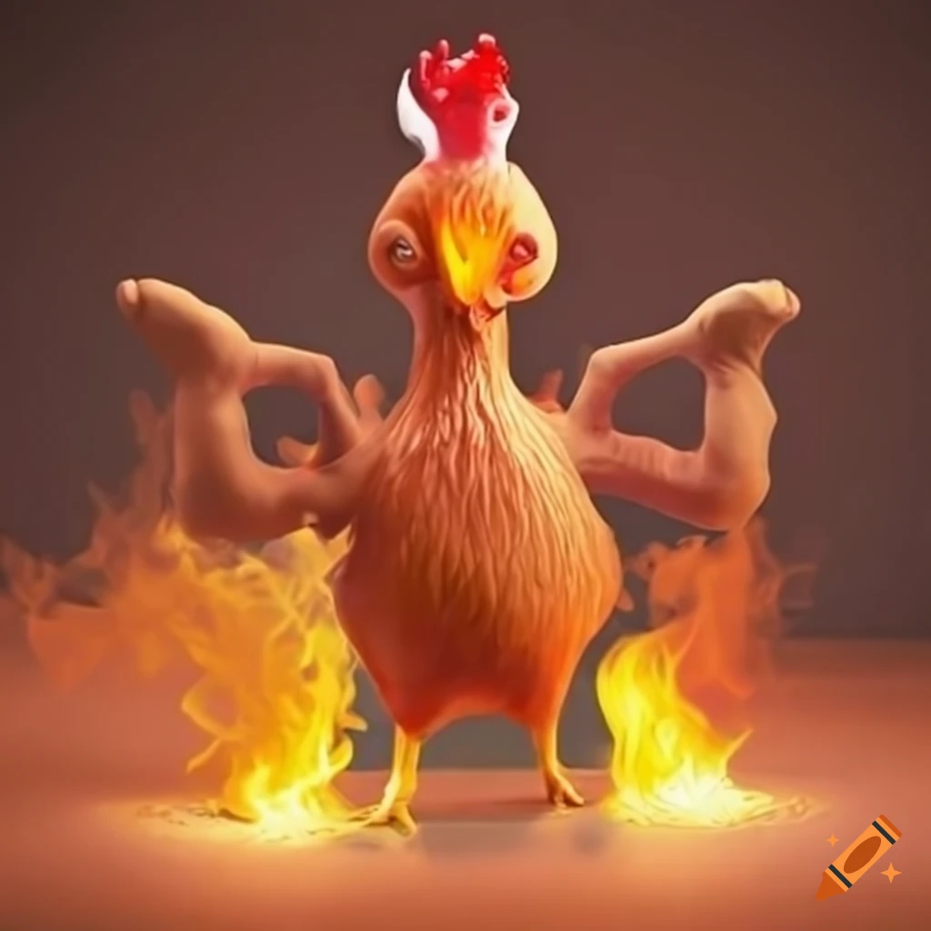 Chicken tendies sorcerer on Craiyon