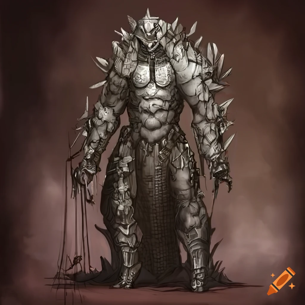 Art of "the silver admiral", a majestic silver golem on Craiyon