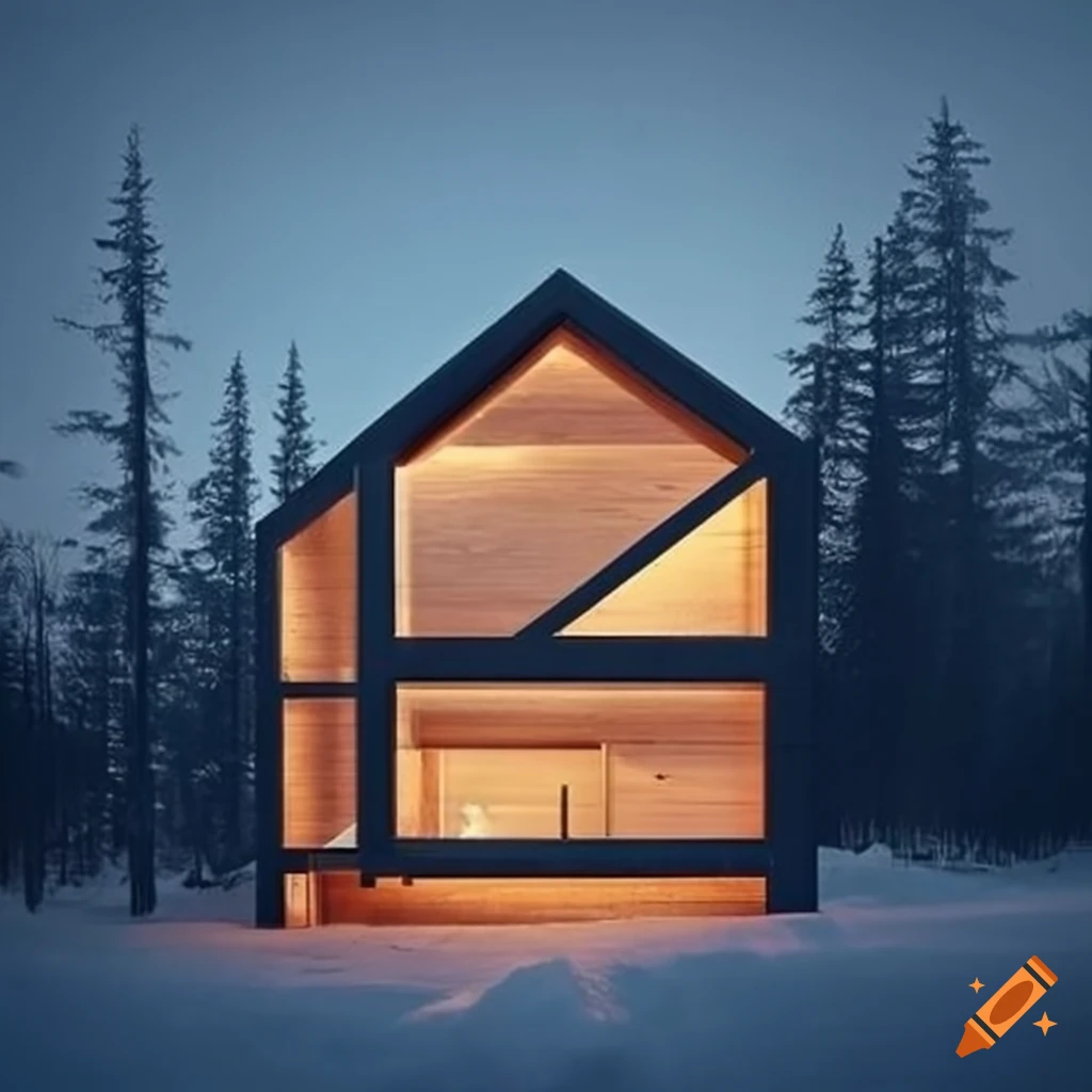 Norwegian nordic minimalism tower cabin architecture