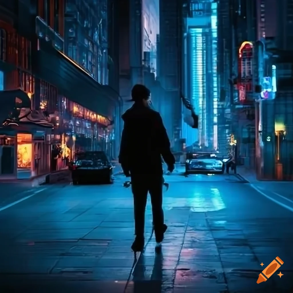 Man Walking In The City