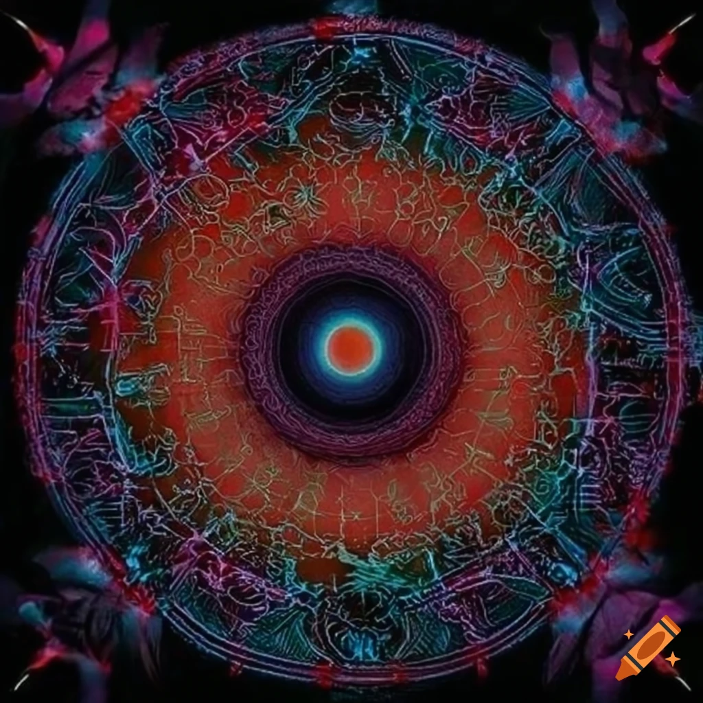 Album cover for a mathcore band