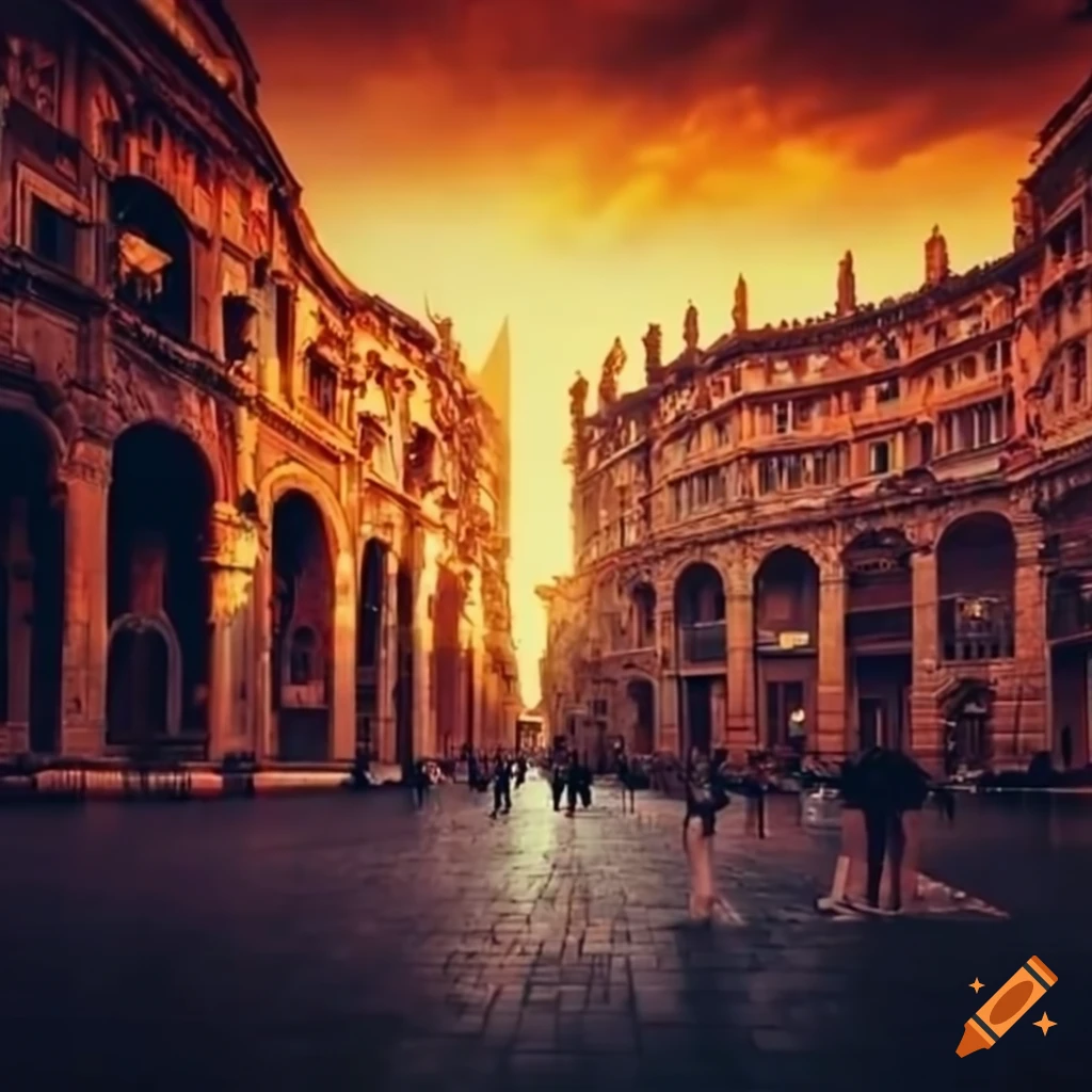 Collage of famous attractions in bucharest on Craiyon