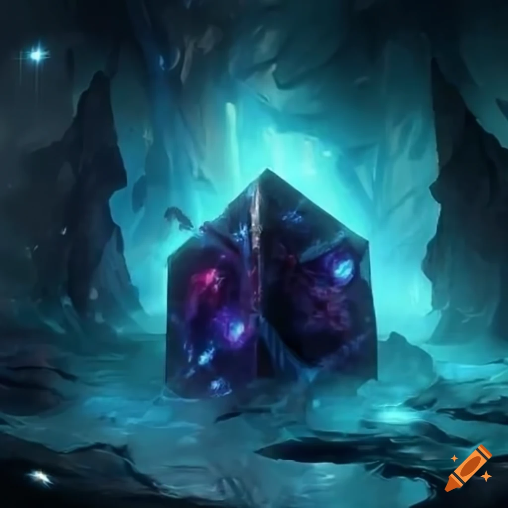 image-of-a-mysterious-cosmic-cube-in-total-darkness-on-craiyon