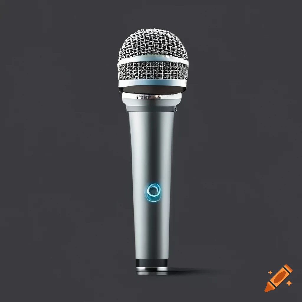 Vector illustration of shure sm58 microphone on Craiyon