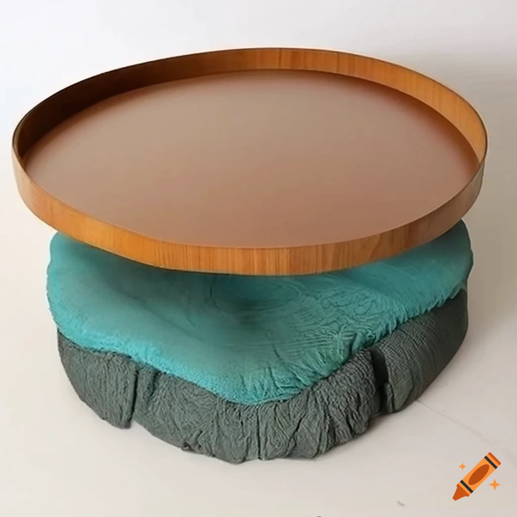 Design of a multi-functional circular pinch table on Craiyon