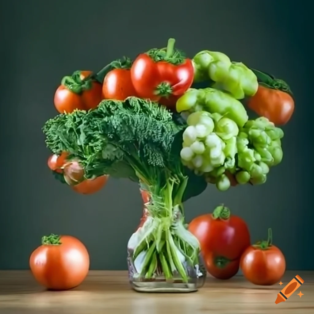 Vegetable bouquet on Craiyon