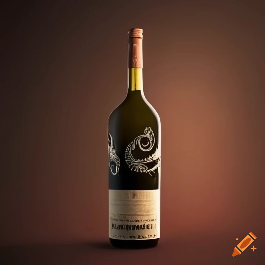 Wine label with Maori inspired design and the name Te Uira on Craiyon