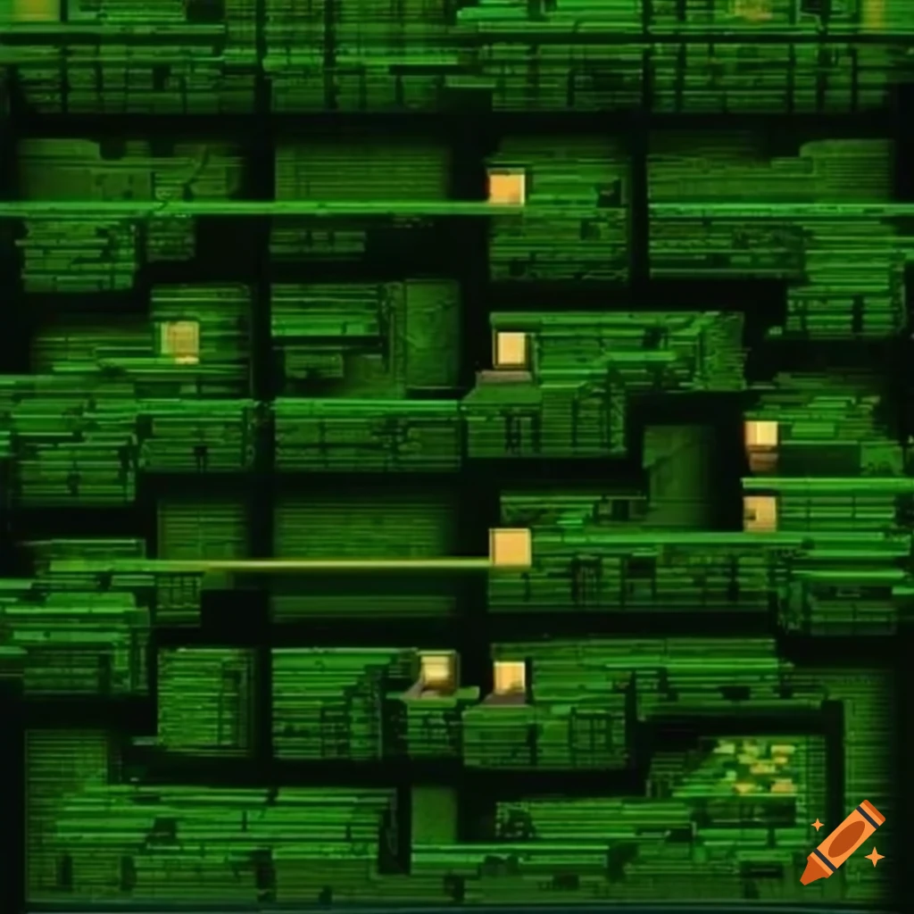 High resolution rendering of original metroid game tiles on Craiyon