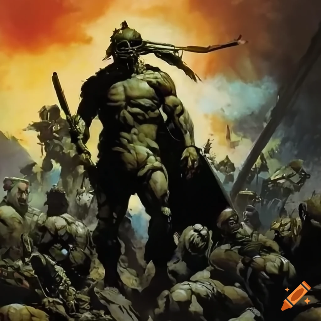 Hyperdetailed post-apocalyptic battle artwork on Craiyon